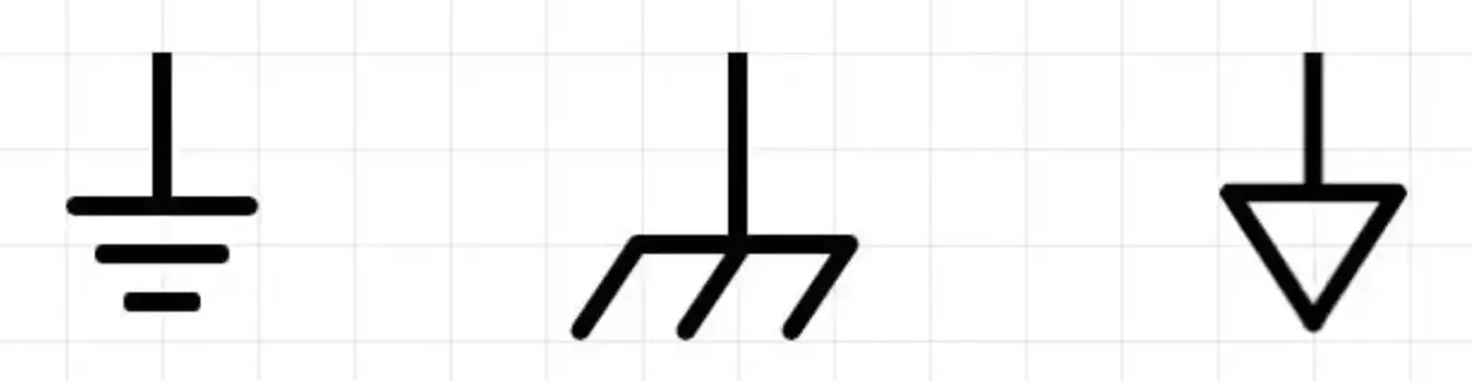 Ground Symbols: Earth, Chassis, Virtual, Analog and Digital